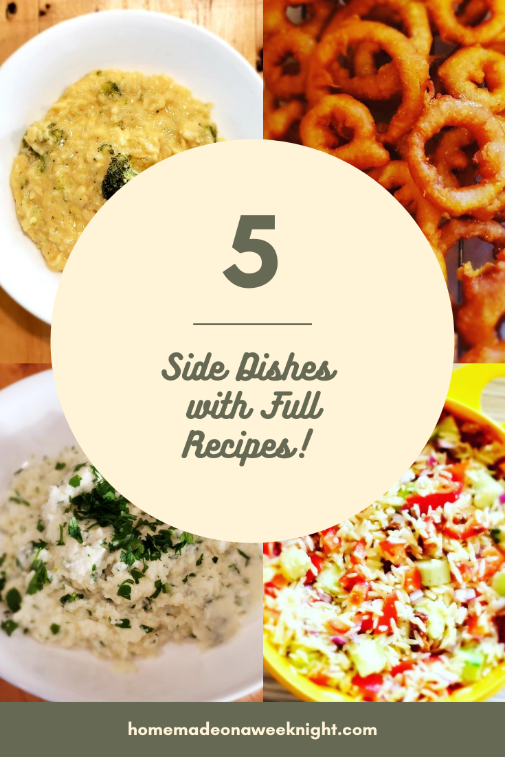 5 Side Dish Ideas (With Recipes) - Homemade on a Weeknight