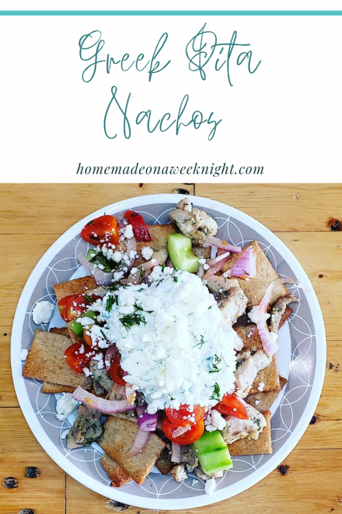 Greek Pita Nachos - Recipe & Video - Homemade on a Weeknight