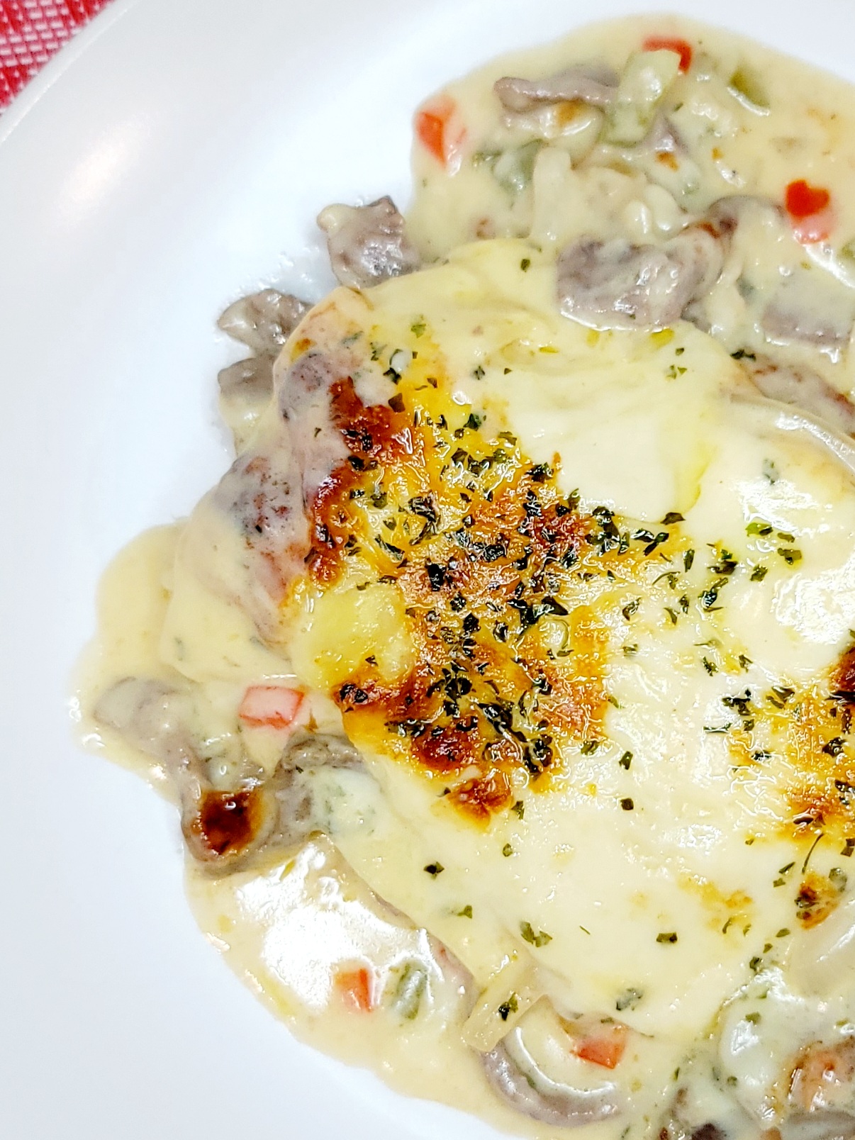 Cheesesteak Lasagna - Homemade on a Weeknight