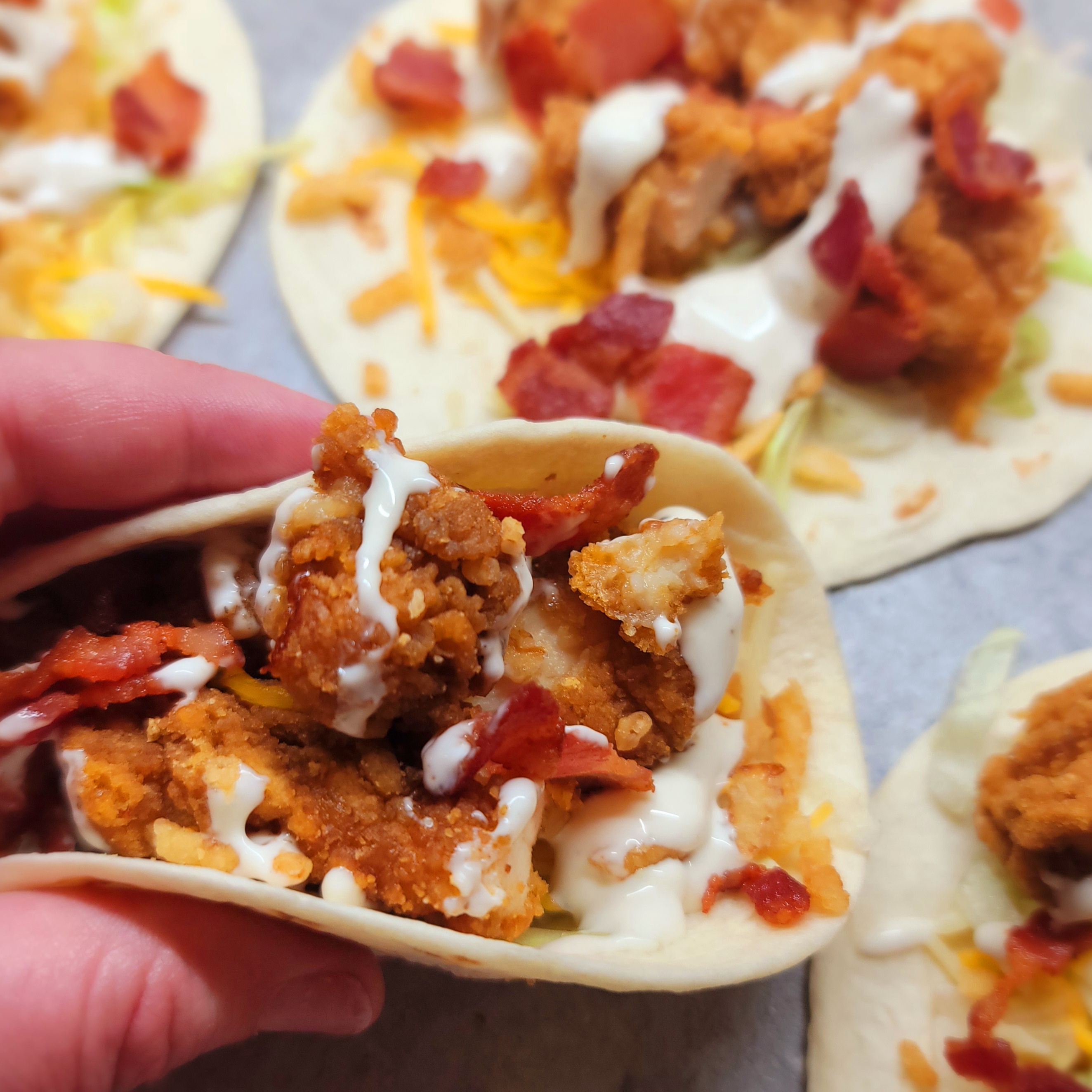 Chicken Bacon Ranch Tacos - Homemade on a Weeknight