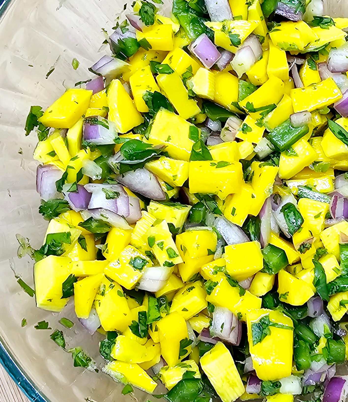 Poblano Mango Salsa - Homemade on a Weeknight