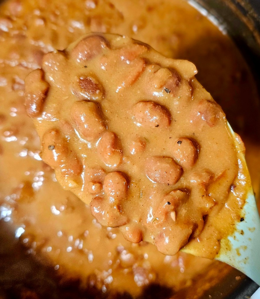 Cheesy Pinto Beans - Homemade on a Weeknight