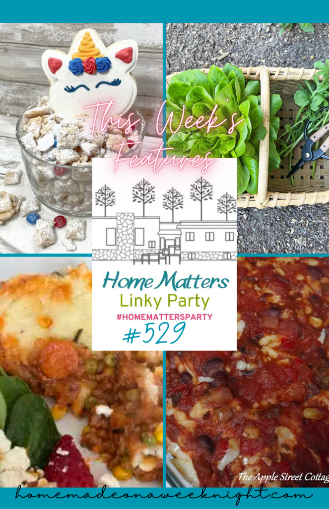 Home Matters Linky Party #529 - Homemade on a Weeknight