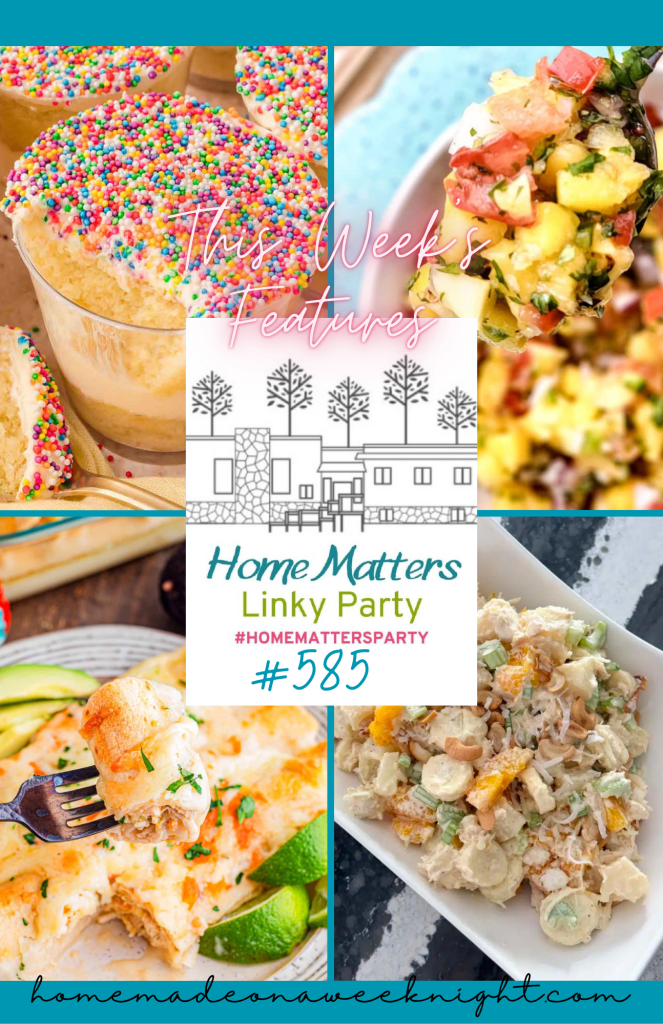 Home Matters Linky Party #585 - Homemade on a Weeknight